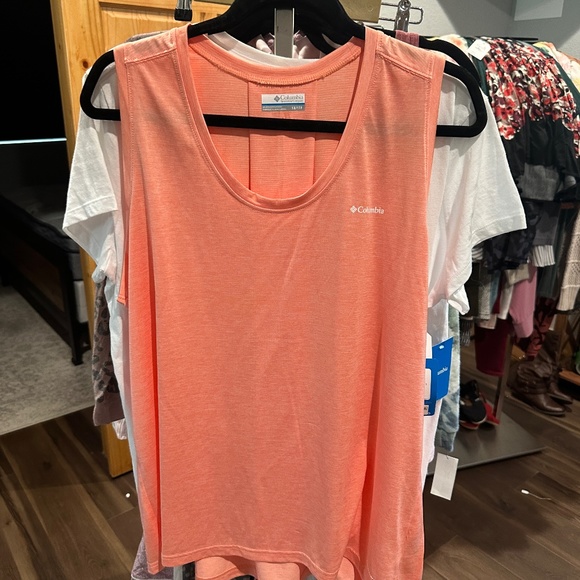 Columbia | Tops | Nwt Columbia Hike Tank Peach | Poshmark